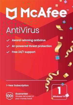 McAfee AntiVirus Protection 2024 | 1 PC (Windows)| Cybersecurity ...