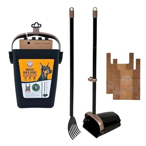 Arm & Hammer Pooper Scooper Swivel Bin & Rake Dog Poop Scooper, Now 31% Off