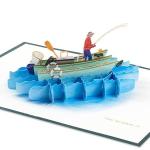 Hallmark Signature Paper Wonder Fishing Pop-Up Card (Have a Reel Nice ...