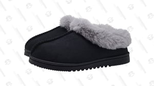 Get Comfy With a $12 Pair of Fuzzy Memory Foam Slippers
