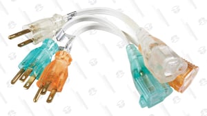 Get Giant Plugs Out of the Way With These Cheap 8" Extension Cords
